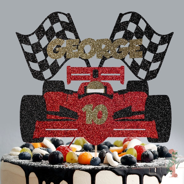 Race Car Topper - Etsy