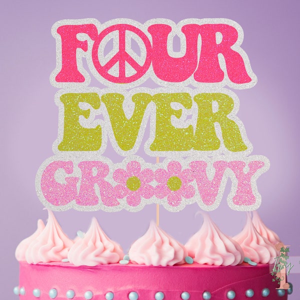 Four Ever Groovy Cake - Etsy