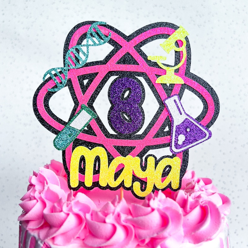 Cake Topper Mad Science - Etsy UK