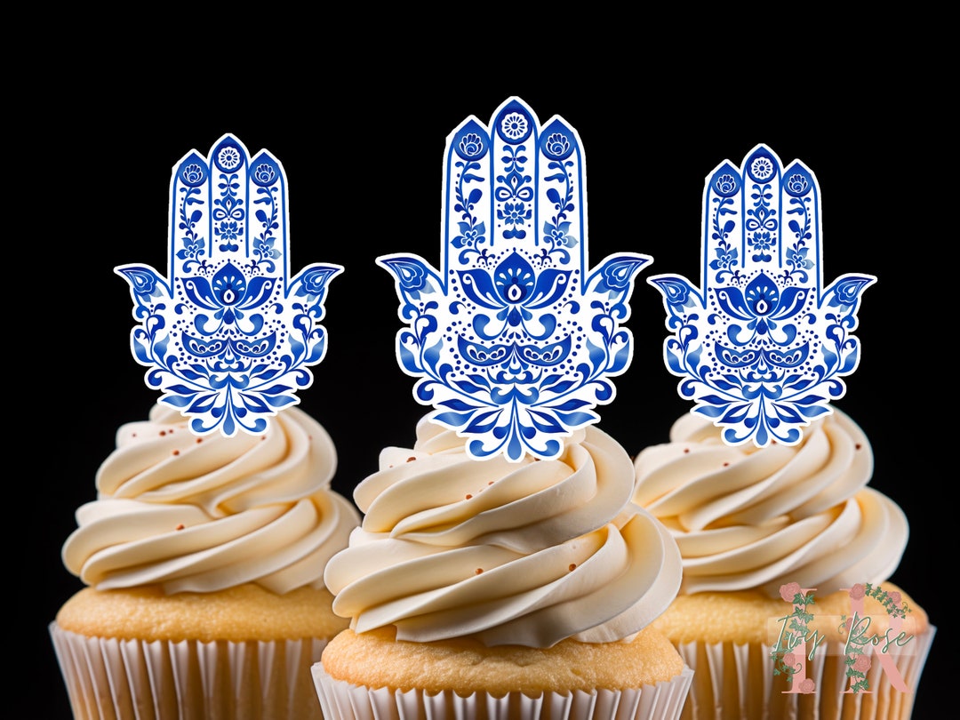 Hasma Hand Cupcake Toppers Party Decoration - Etsy