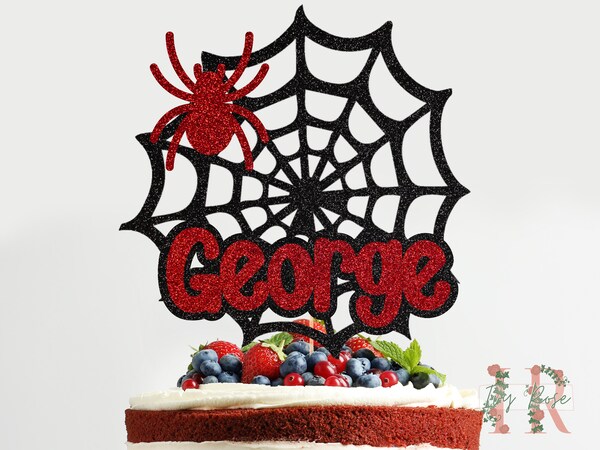 Spider Cake Topper, Cake Topper, Birthday Cake Topper, Spider the Man ...
