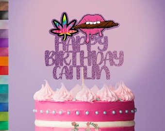 Weed Cake Topper - Etsy UK