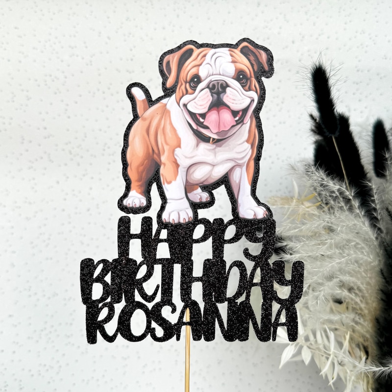 Bulldog Cake Topper - Etsy