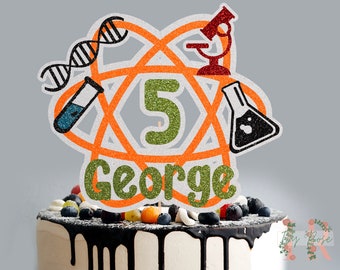 Science Themed Cupcake Toppers Pack of 6 - Etsy