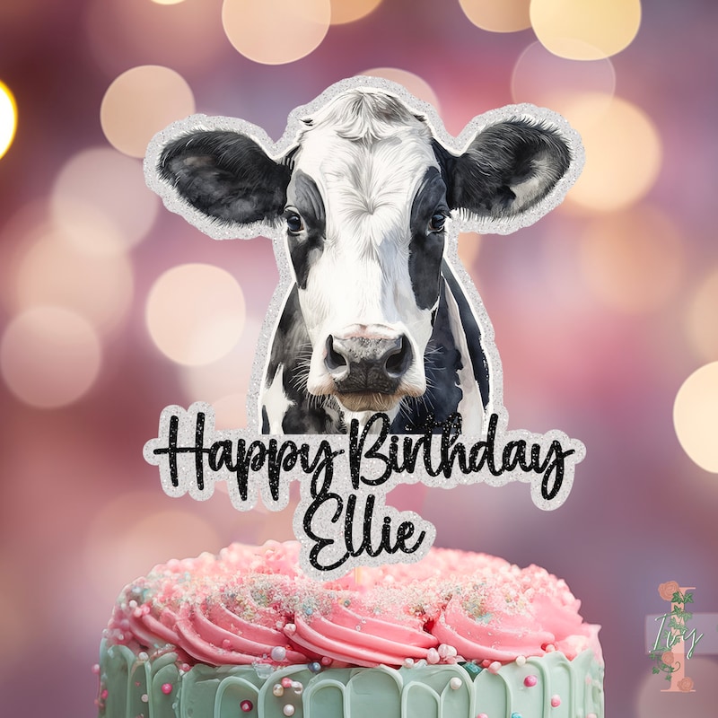 Cow Wedding Cake Topper - Etsy