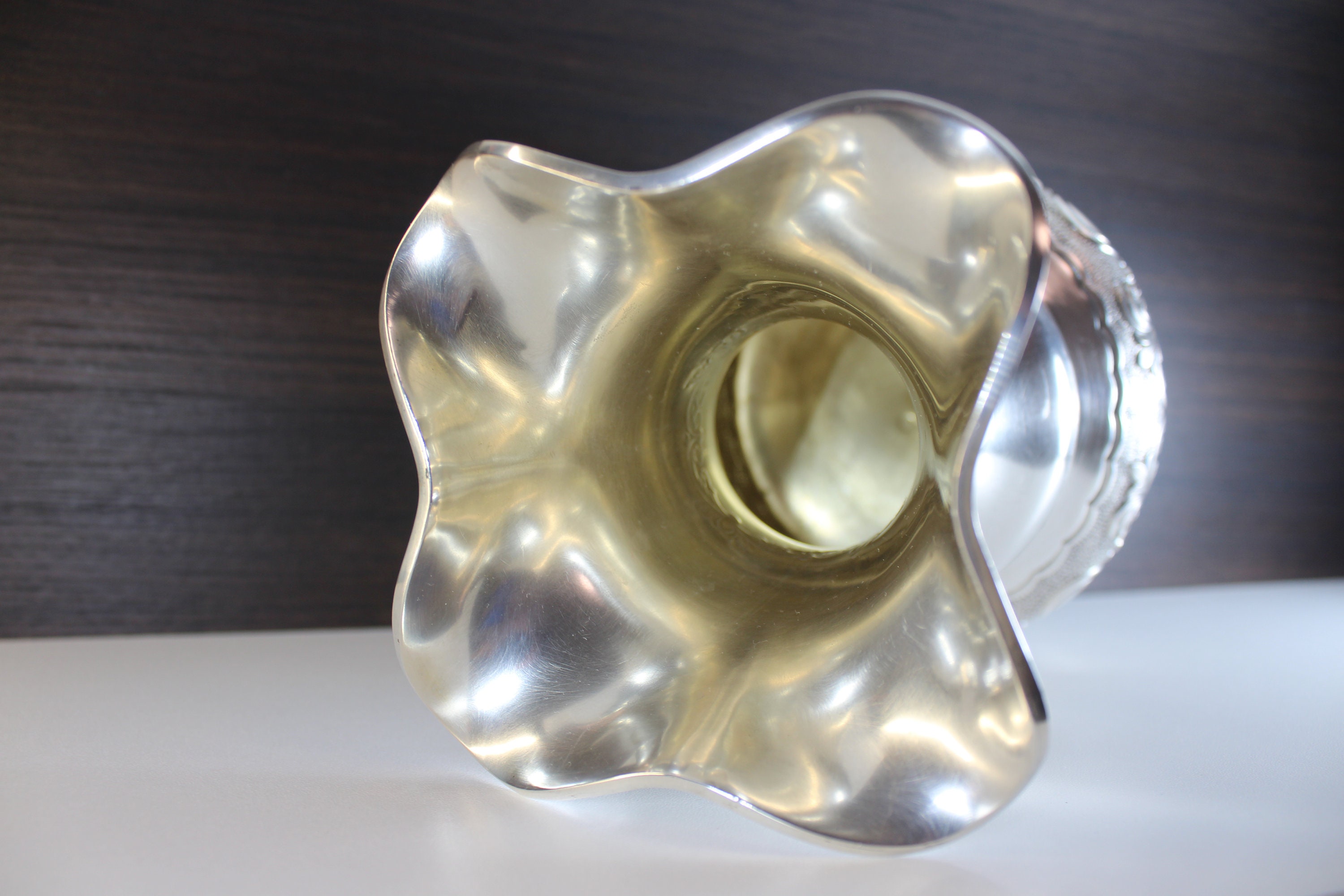 Two Antique Vases . Portuguese Antique Silver . 833 Silver Sample . - Etsy