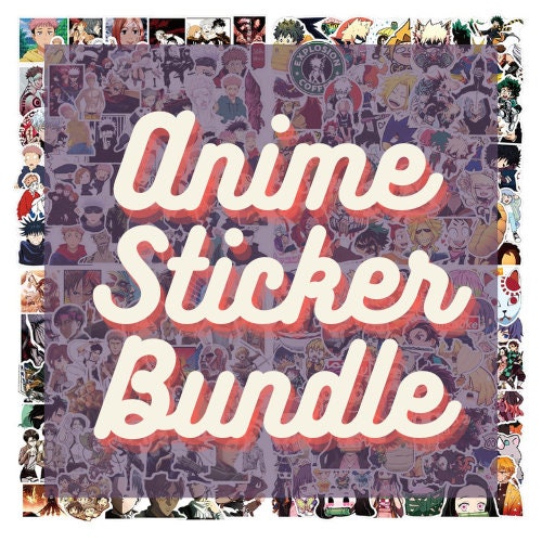 Anime Fandom Sticker Grab Bag Bundle-surprise Junk Journal Anime Laptop ...