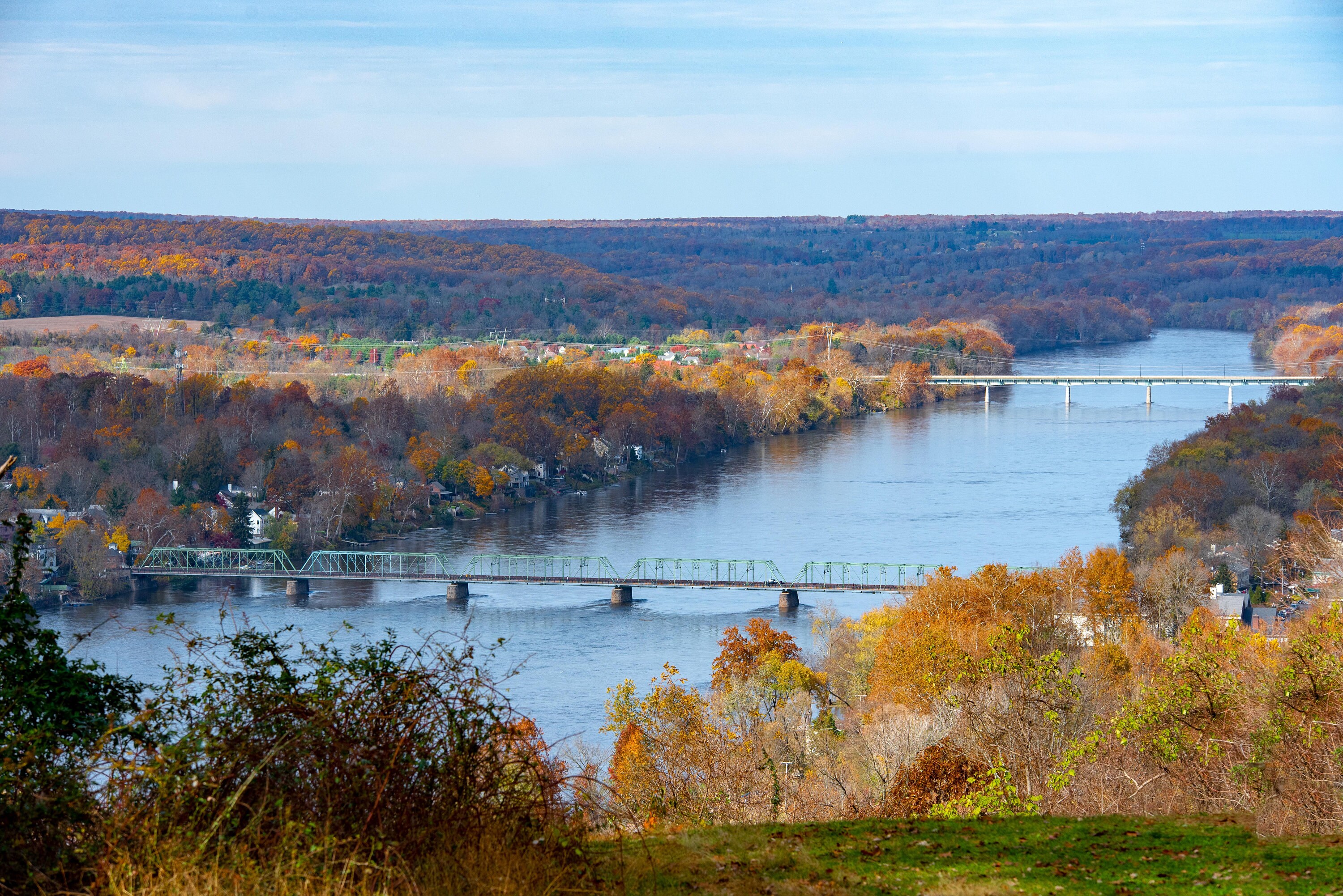 Goat Hill Overlook View of the Delaware River and New Hope Pa - Etsy