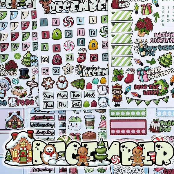 Bullet Journal Stickers Calendar - Etsy