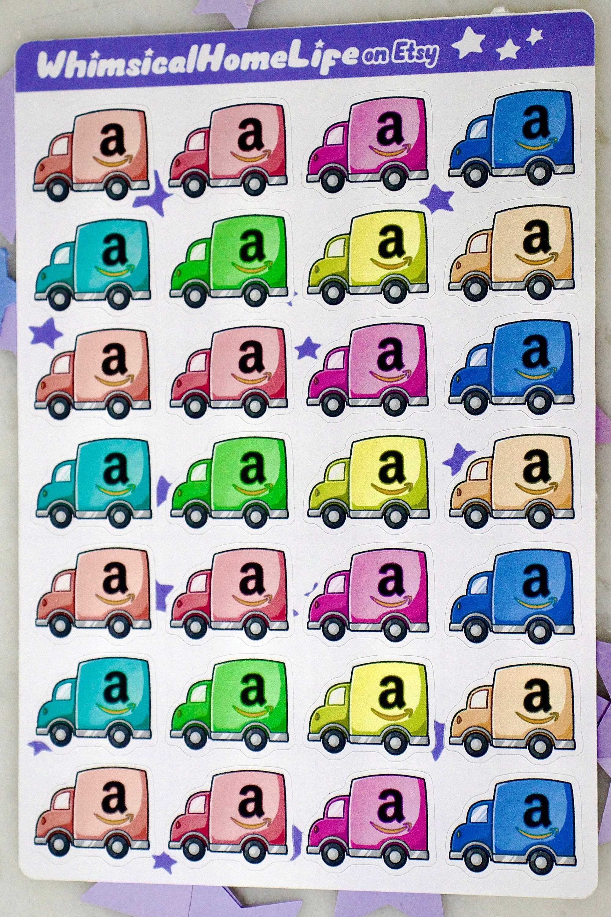 Online Delivery Shipping Tracker Sticker Sheet Removable - Etsy