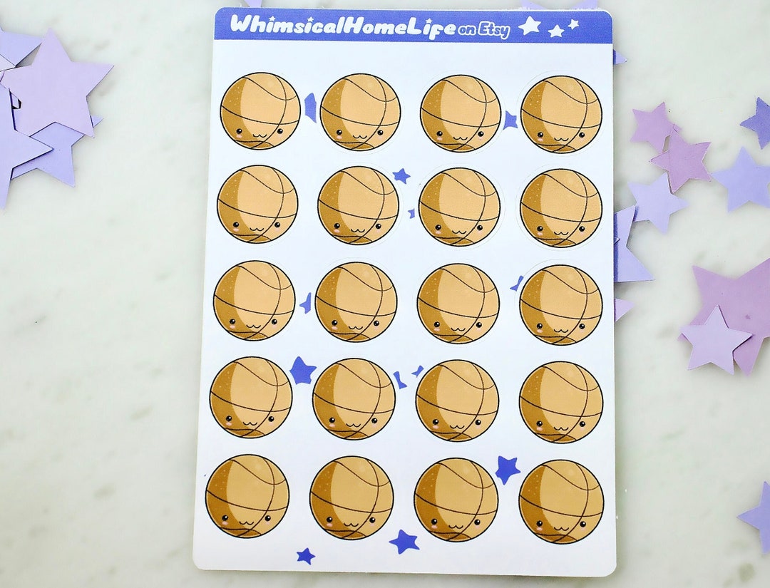 Basketball Sticker Sheet Planner Bullet Journal Stickers Basketball Mom ...
