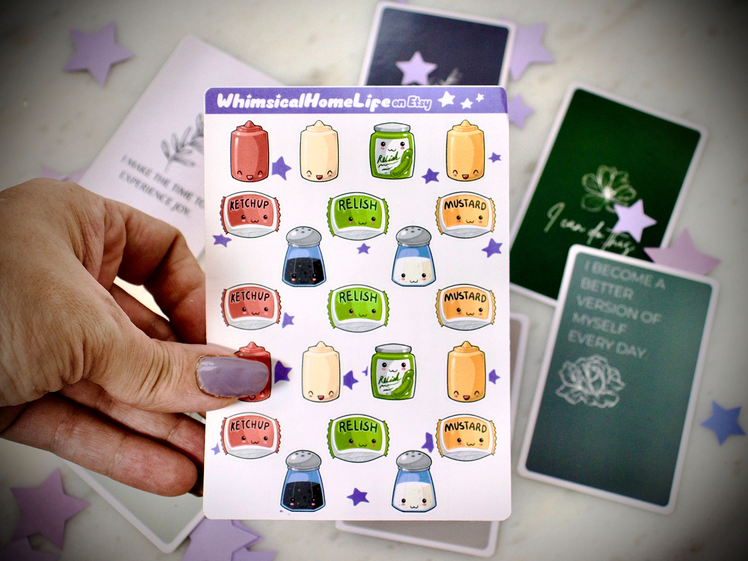 Fast Food & Condiments Sticker Sheet Planner Bullet Journal - Etsy