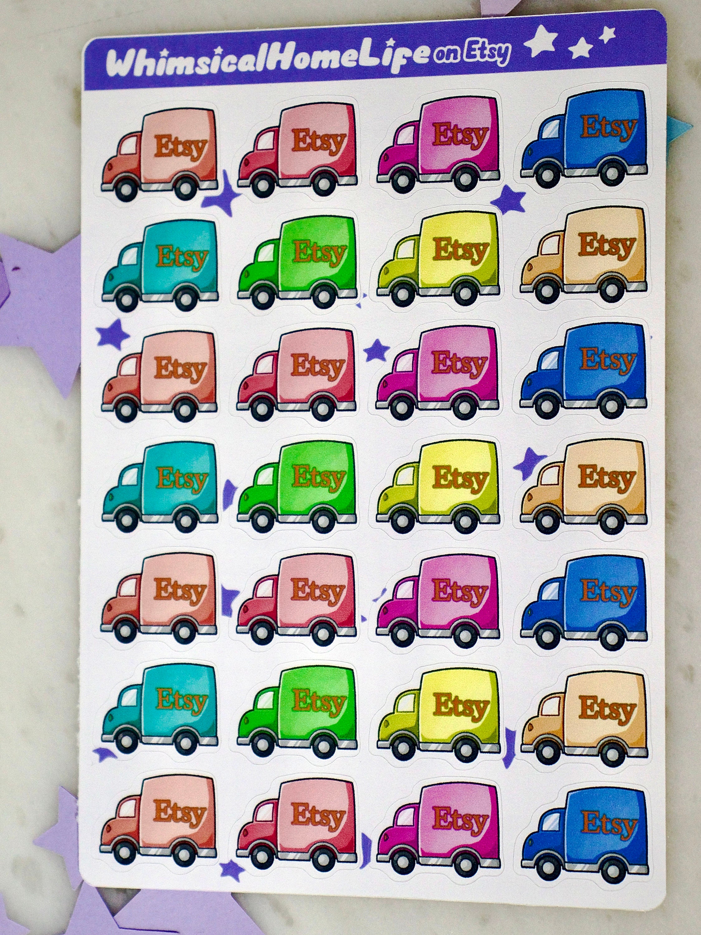 Online Delivery Shipping Tracker Sticker Sheet Removable - Etsy
