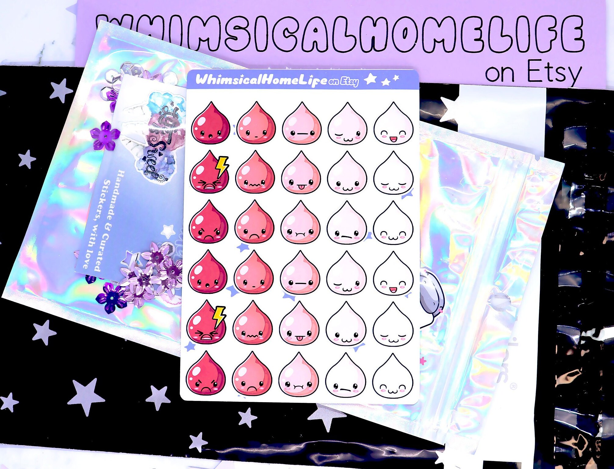 Period Tracker Stickers menstrual Cycle Mood Tracker Planner Stickers ...