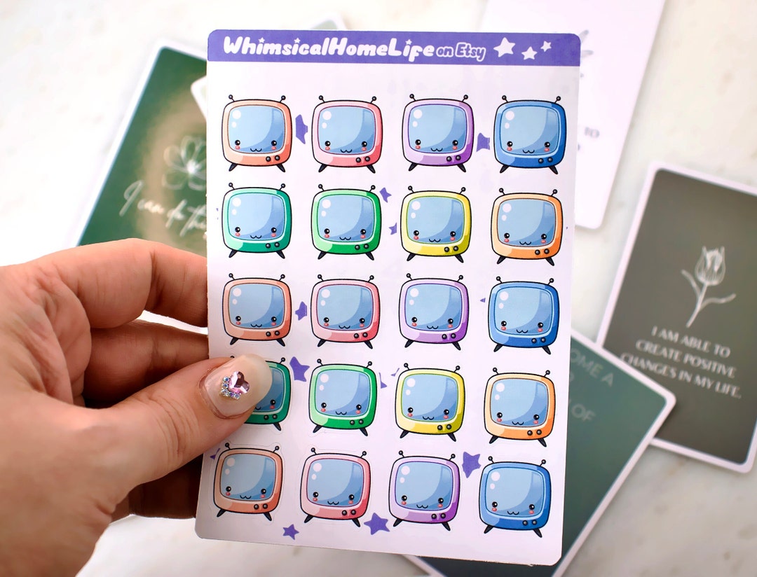 Television Sticker Sheet TV Show Bullet Journal Stickers - Etsy