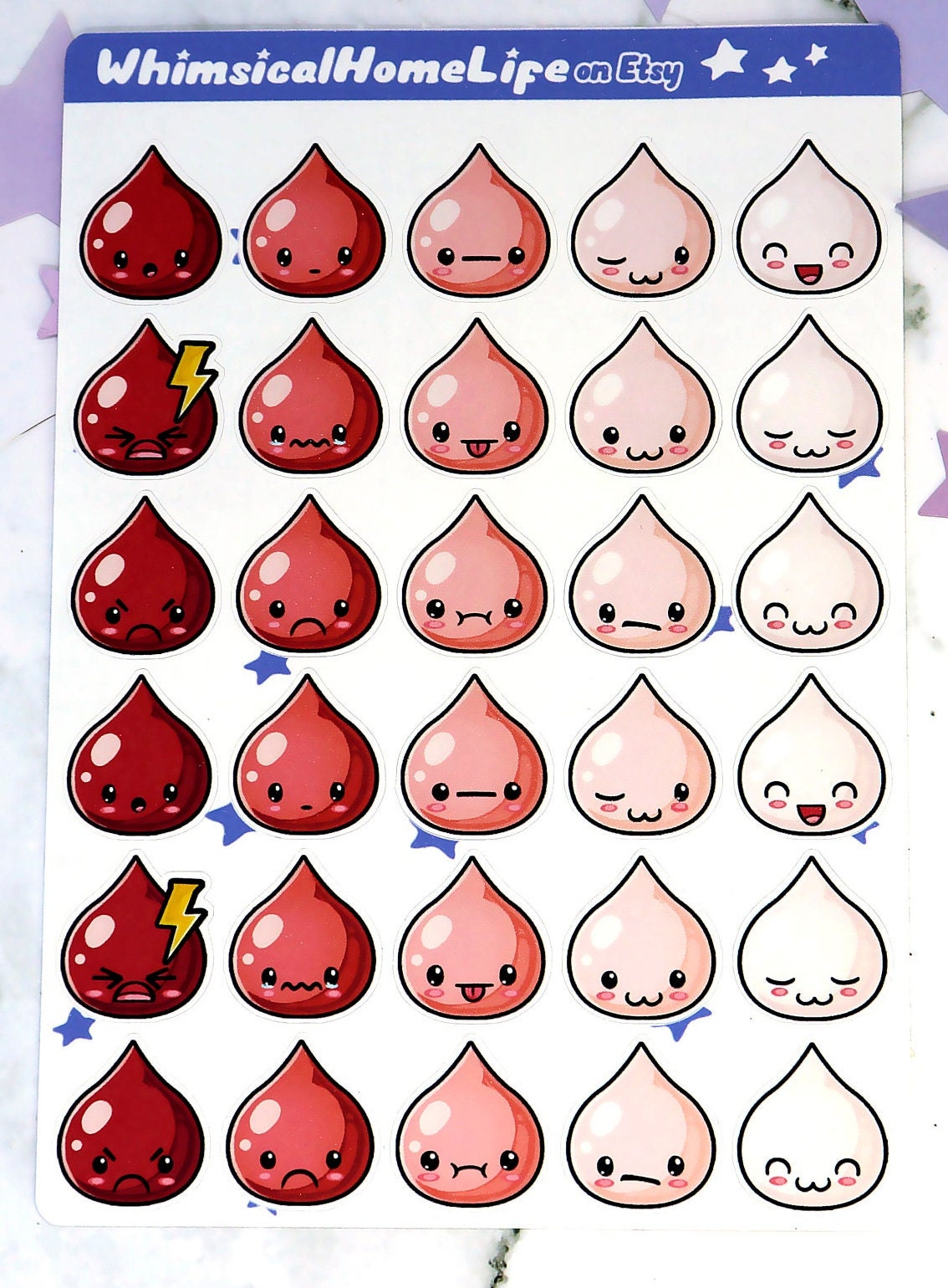 Period Tracker Stickers menstrual Cycle Mood Tracker Planner Stickers ...