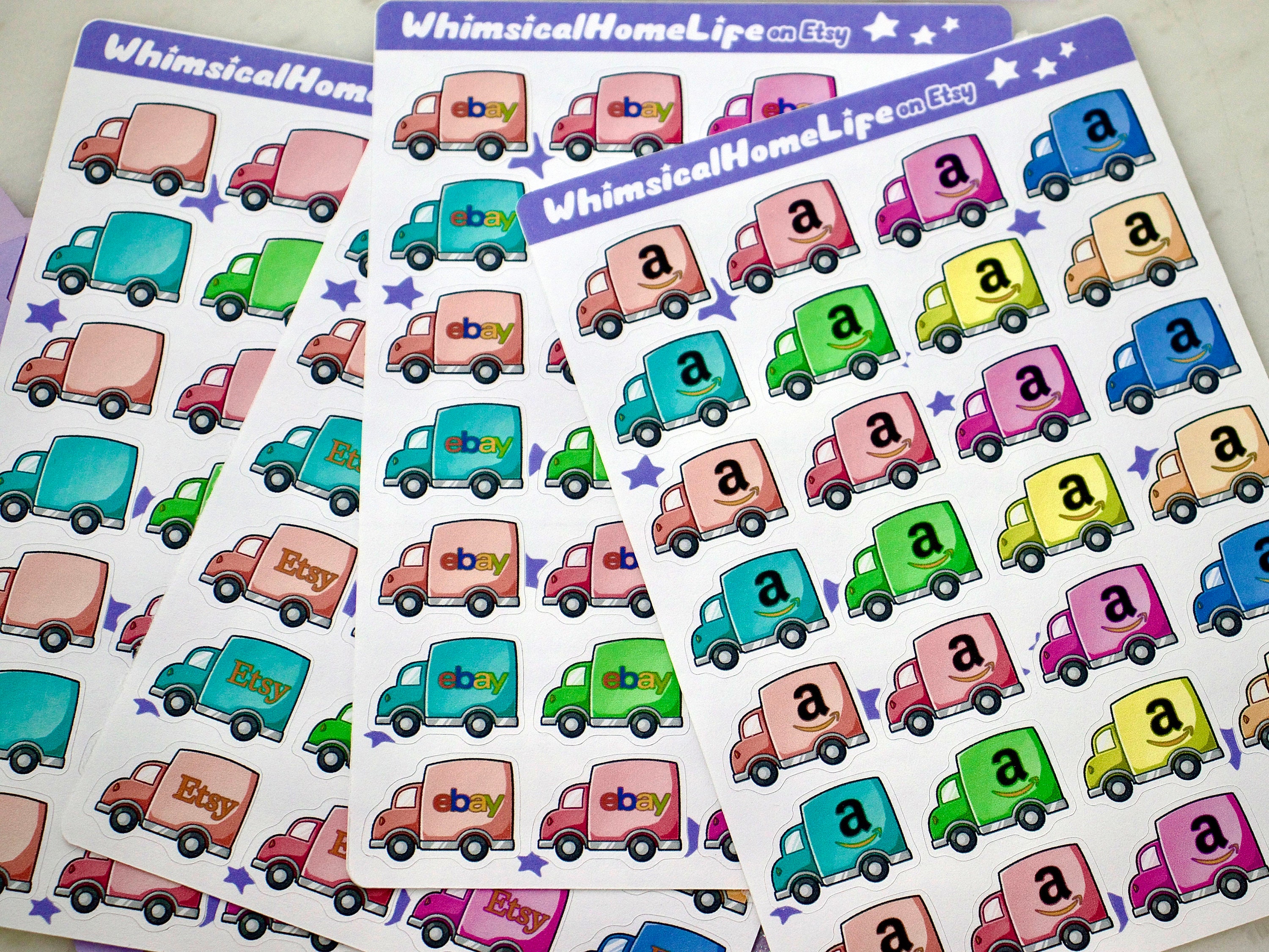 Online Delivery Shipping Tracker Sticker Sheet Removable - Etsy