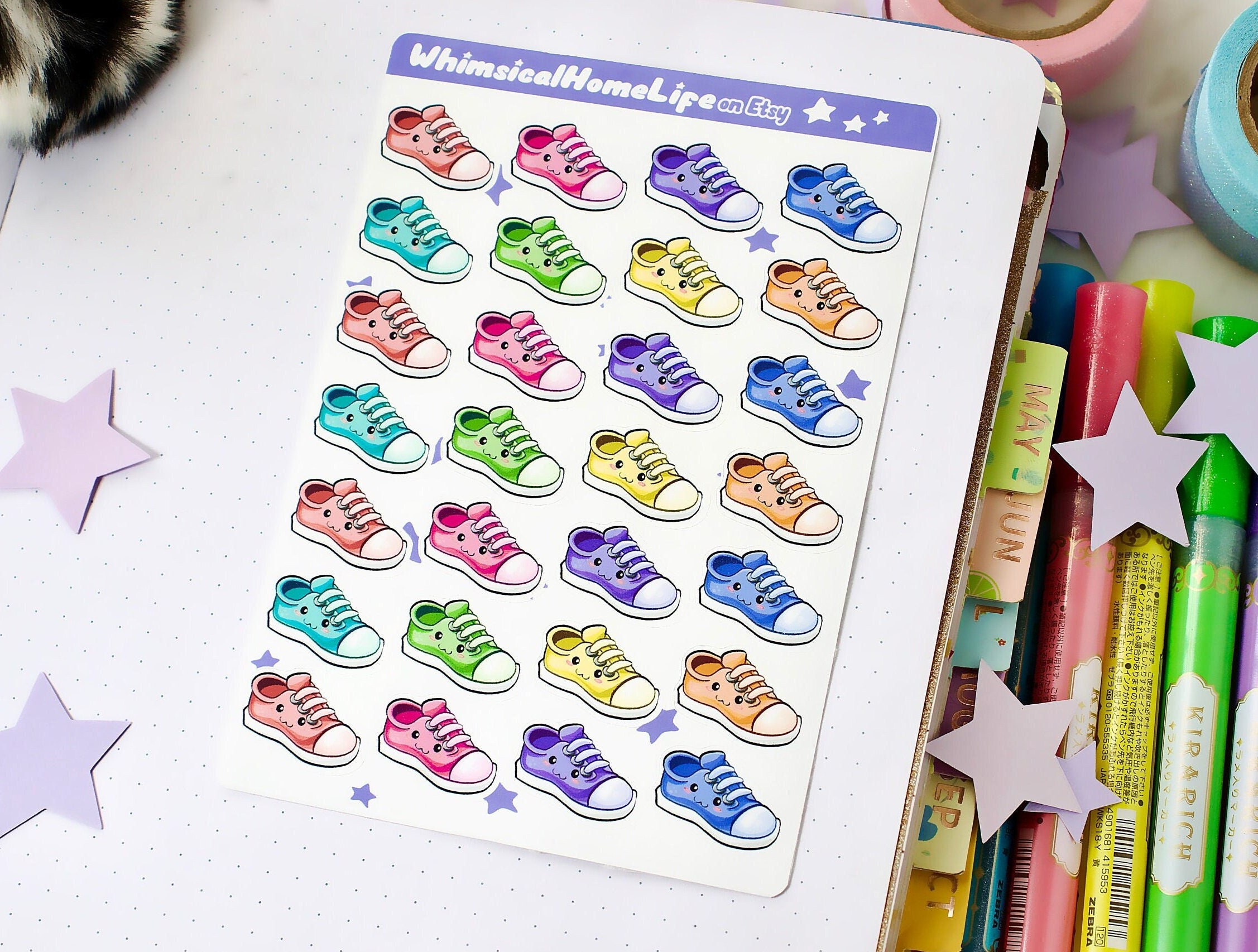 Steps Goal Sticker Sheet Planner Bullet Journal Stickers - Etsy