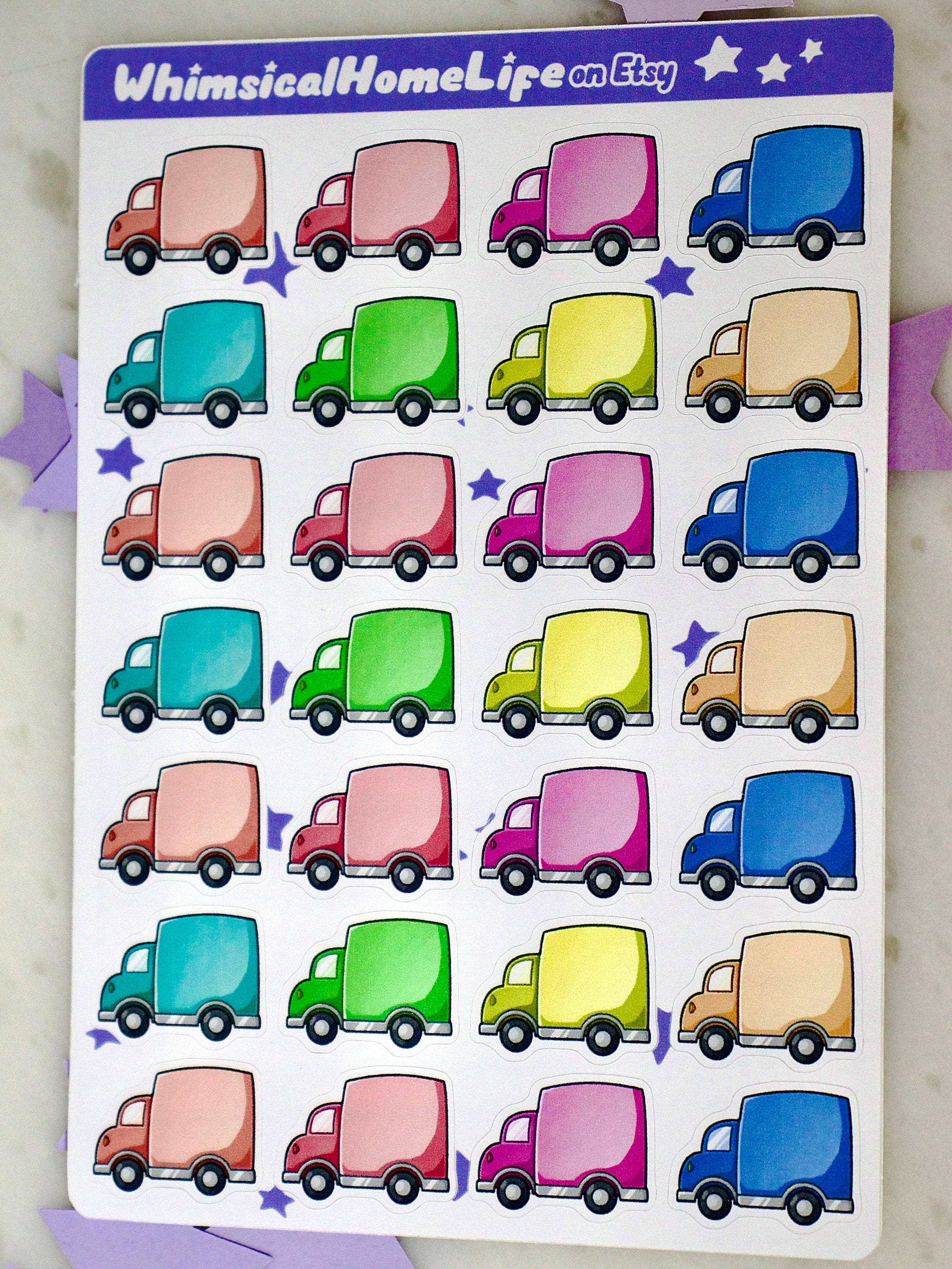 Online Delivery Shipping Tracker Sticker Sheet Removable - Etsy