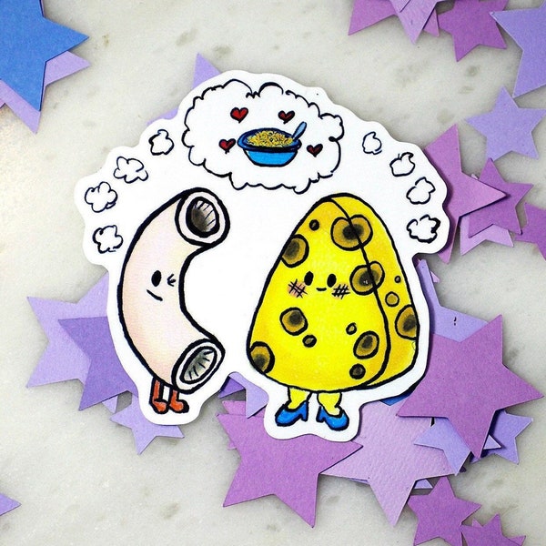 Macaroni and Cheese Stickers - Etsy