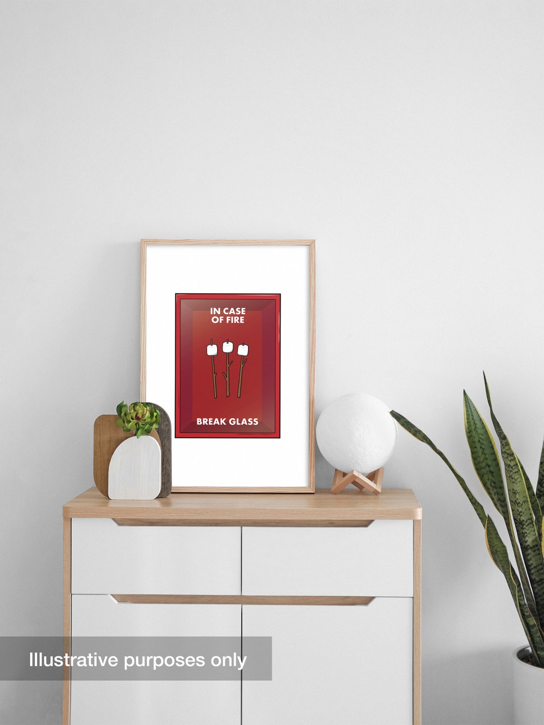 In Case of Fire, Food Poster, Food Art Prints, Kitchen Decor, Printable ...