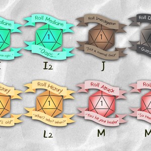 NAT 1 Stickers Transparent Background dnd Inspired Accessories - Etsy