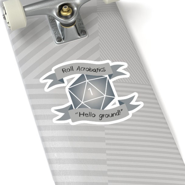NAT 1 Stickers - White Background [dnd Inspired Accessories] - Etsy