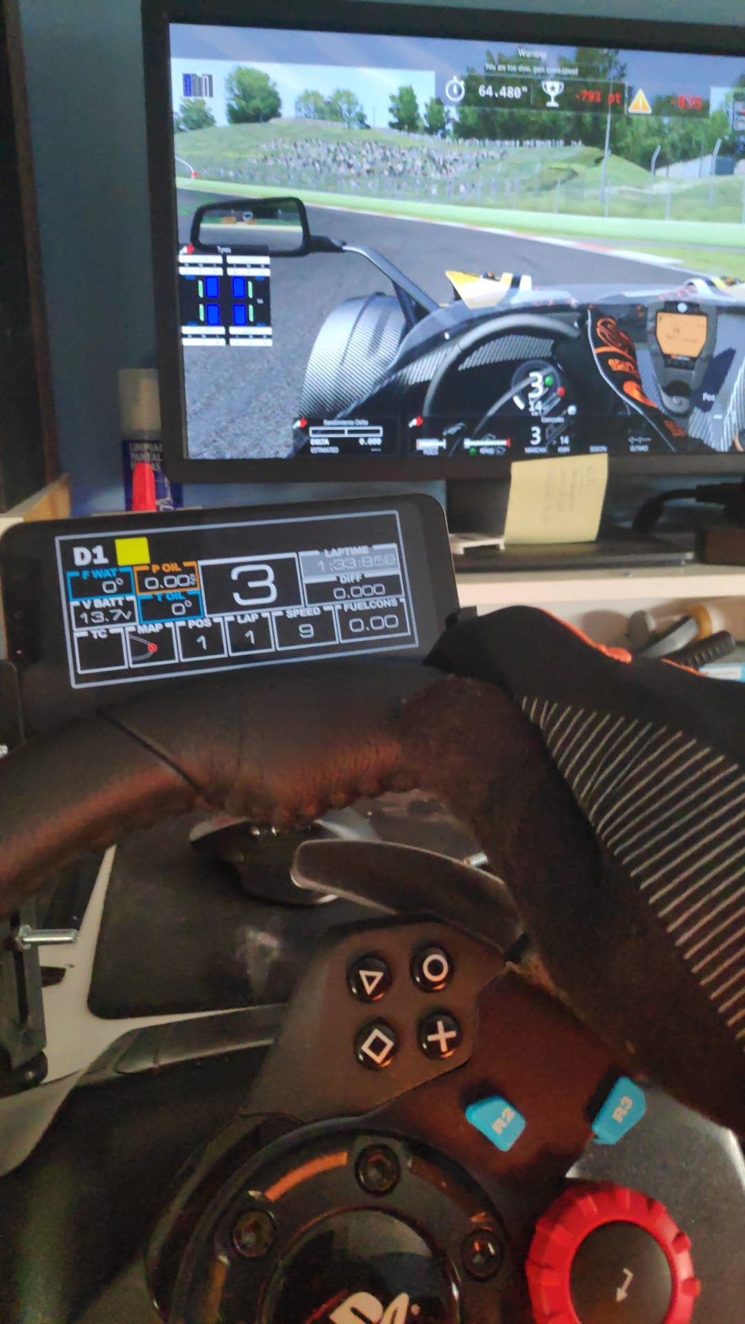 Adjustable Smartphone Support for Logitech G29, G290 and Other Wheels ...