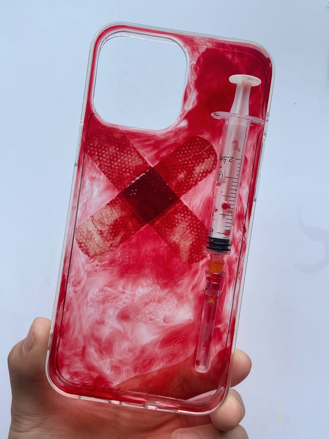 3D Halloween Horror Phone Case Bandage Syringe - Etsy