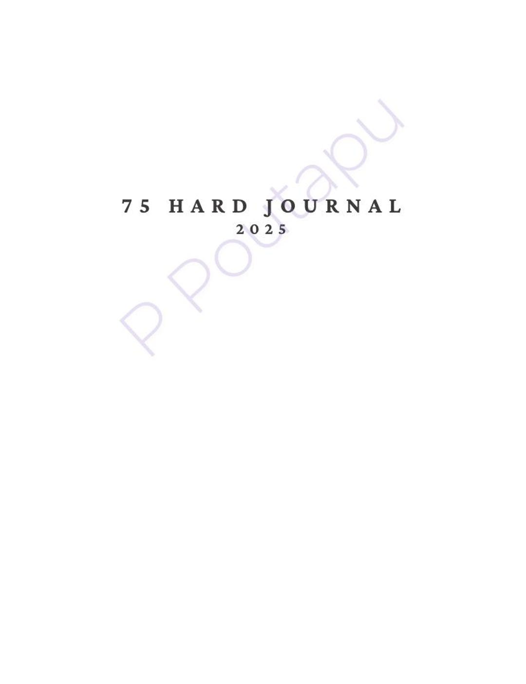75 Hard Journal - Etsy