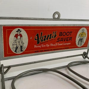 Vintage Van's Boot Saver - Metal Boot Hanger - Made in USA - Etsy