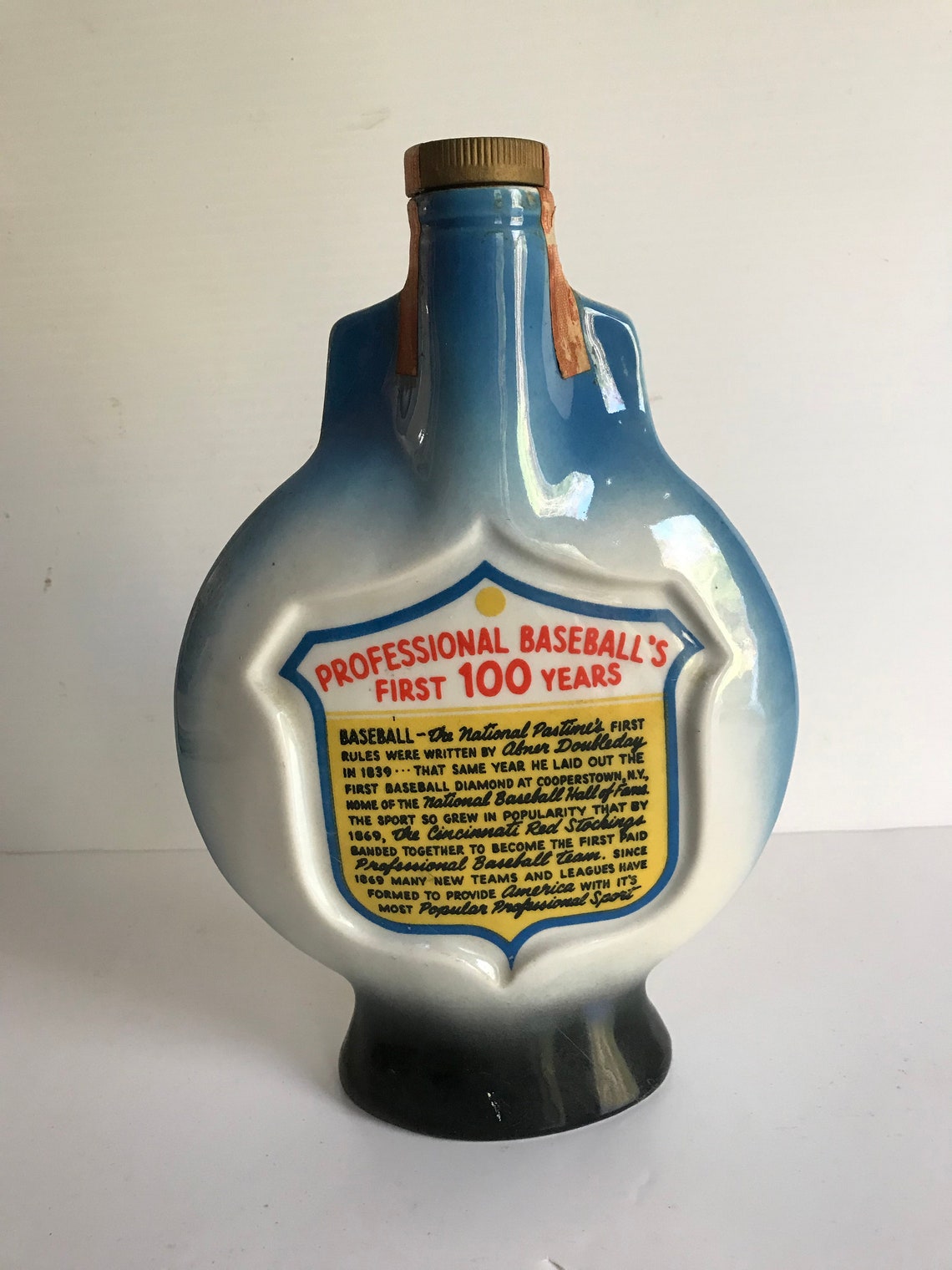 Vintage Jim Beam 100th Anniversary Bottle 1969 Professional Baseball - Etsy