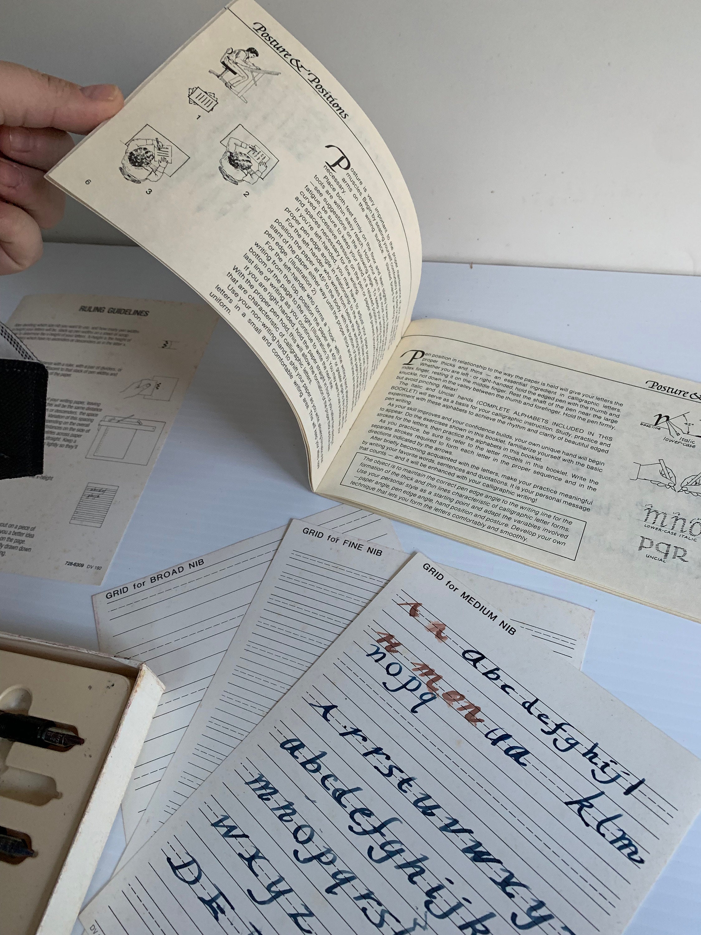 Vintage Calligraphy Set Circa 1980's Incomplete/used - Etsy