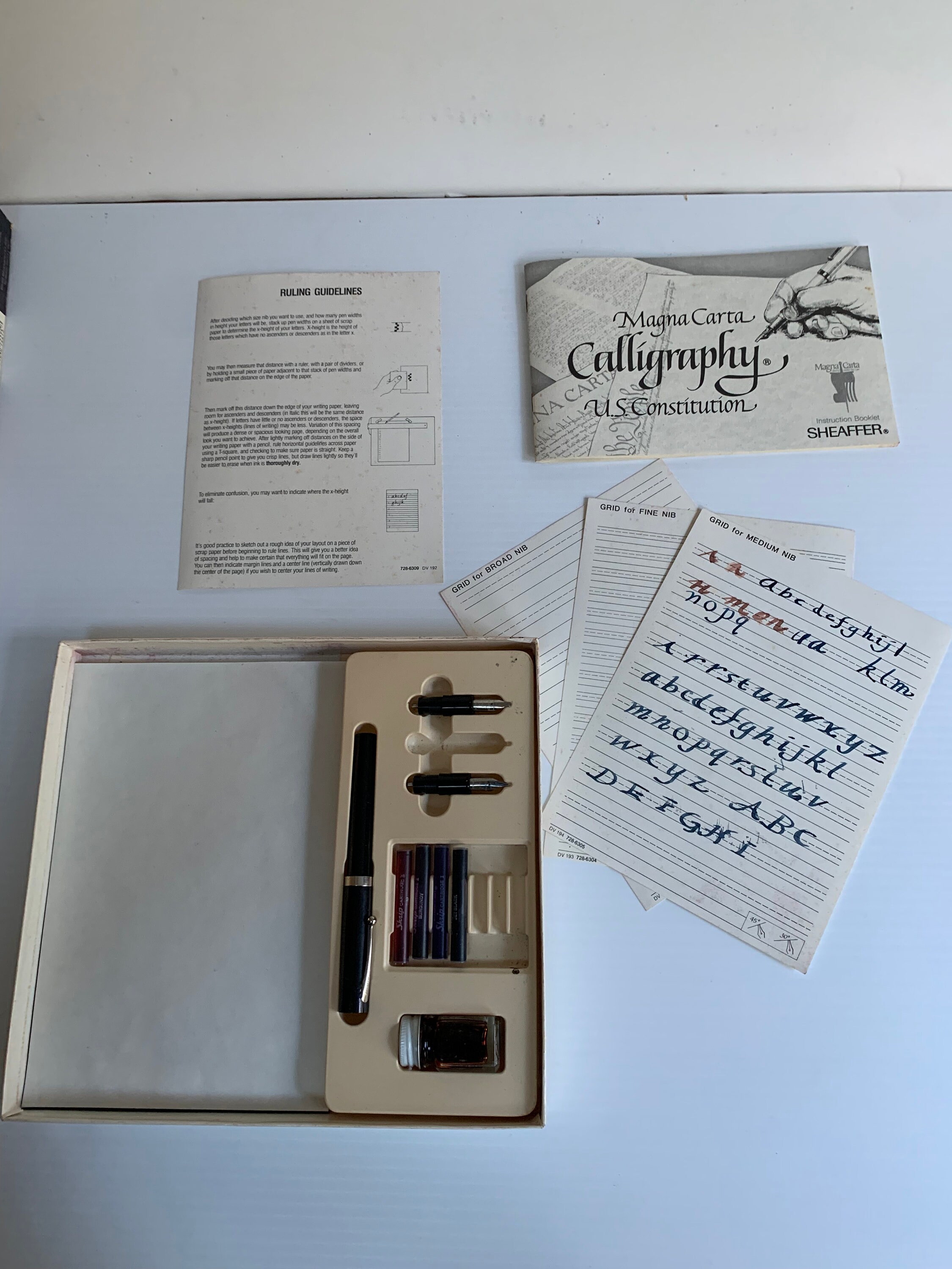 Vintage Calligraphy Set - Circa 1980's - Incomplete/used - Etsy