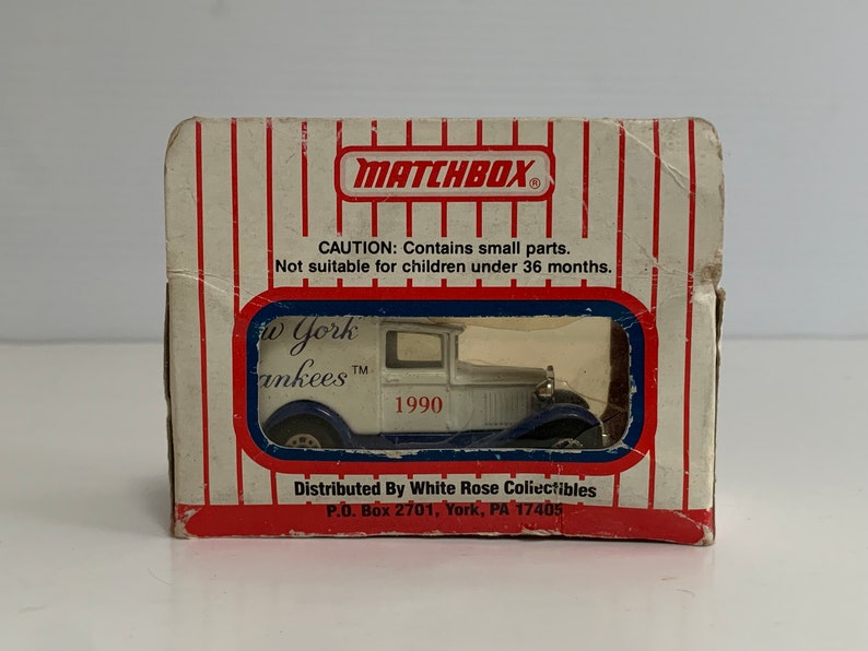 Vintage Matchbox NY Yankees Metal Delivery Truck - 1990 - Original Box ...
