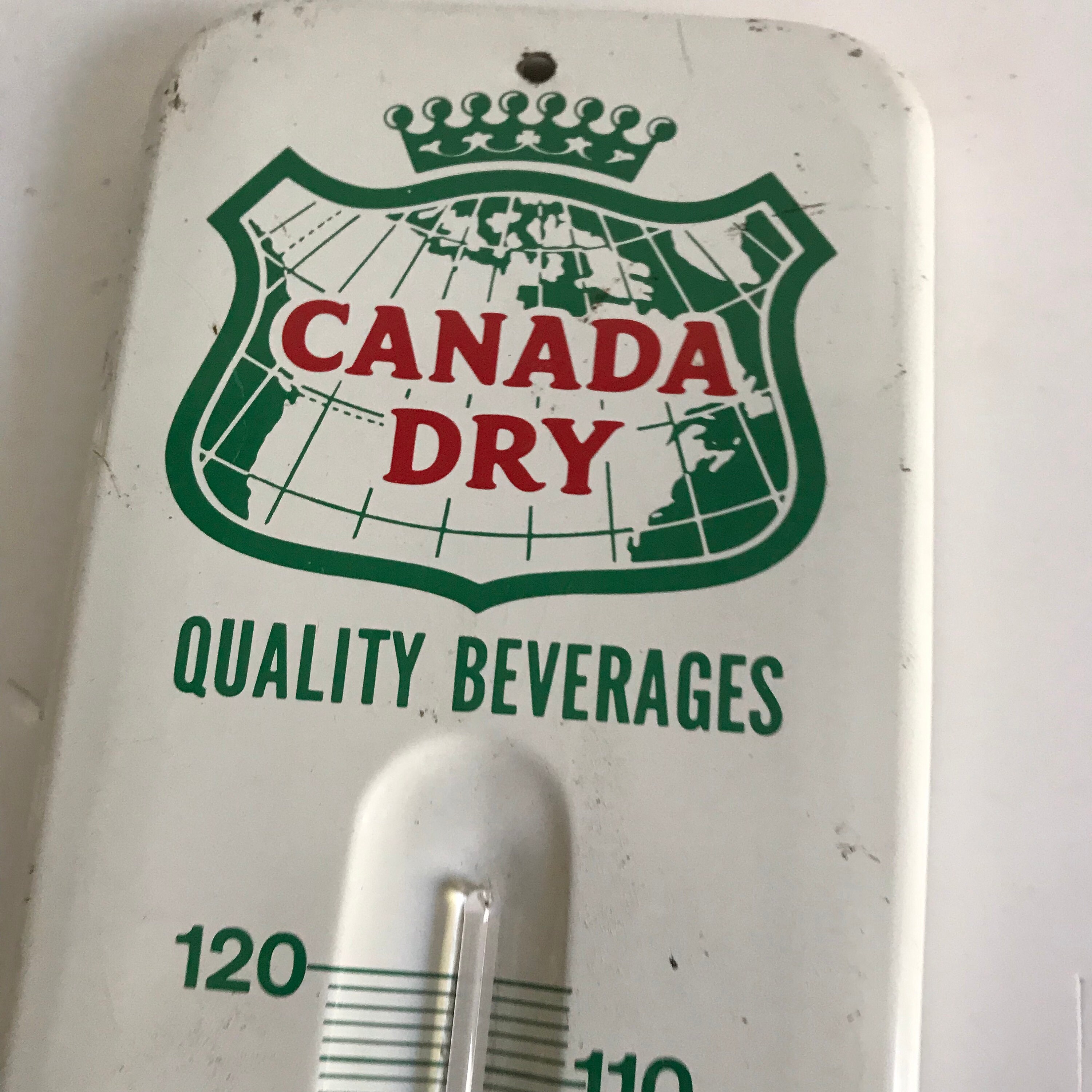 Vintage Canada Dry Metal Wall Thermometer Working - Etsy