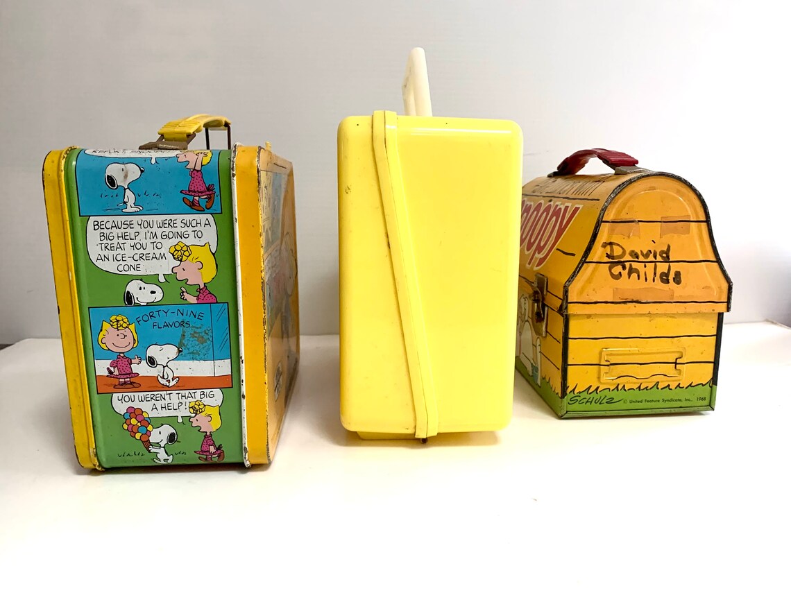 Vintage Snoopy Peanuts Lunch Box Collection | Etsy