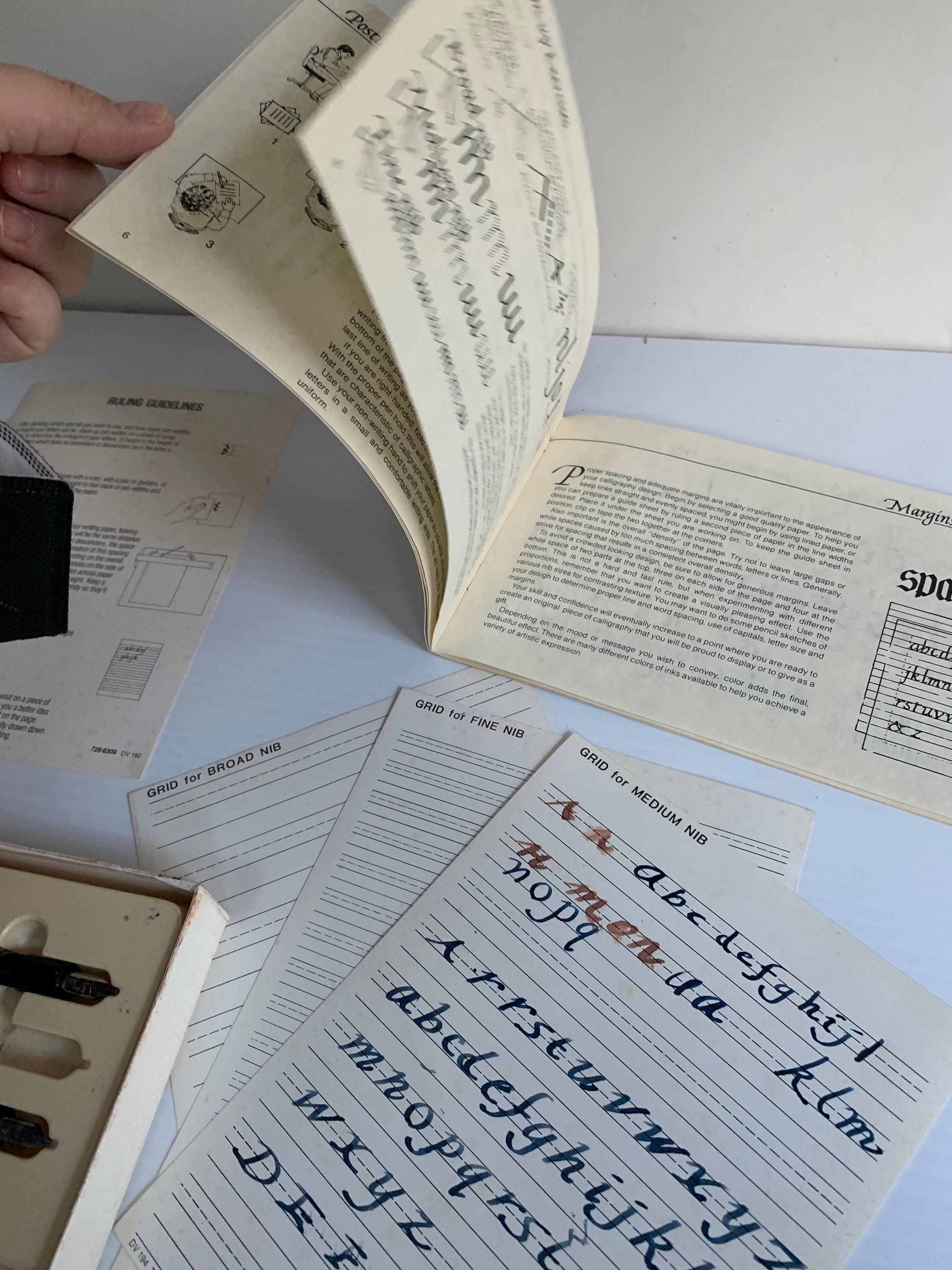 Vintage Calligraphy Set - Circa 1980's - Incomplete/used - Etsy