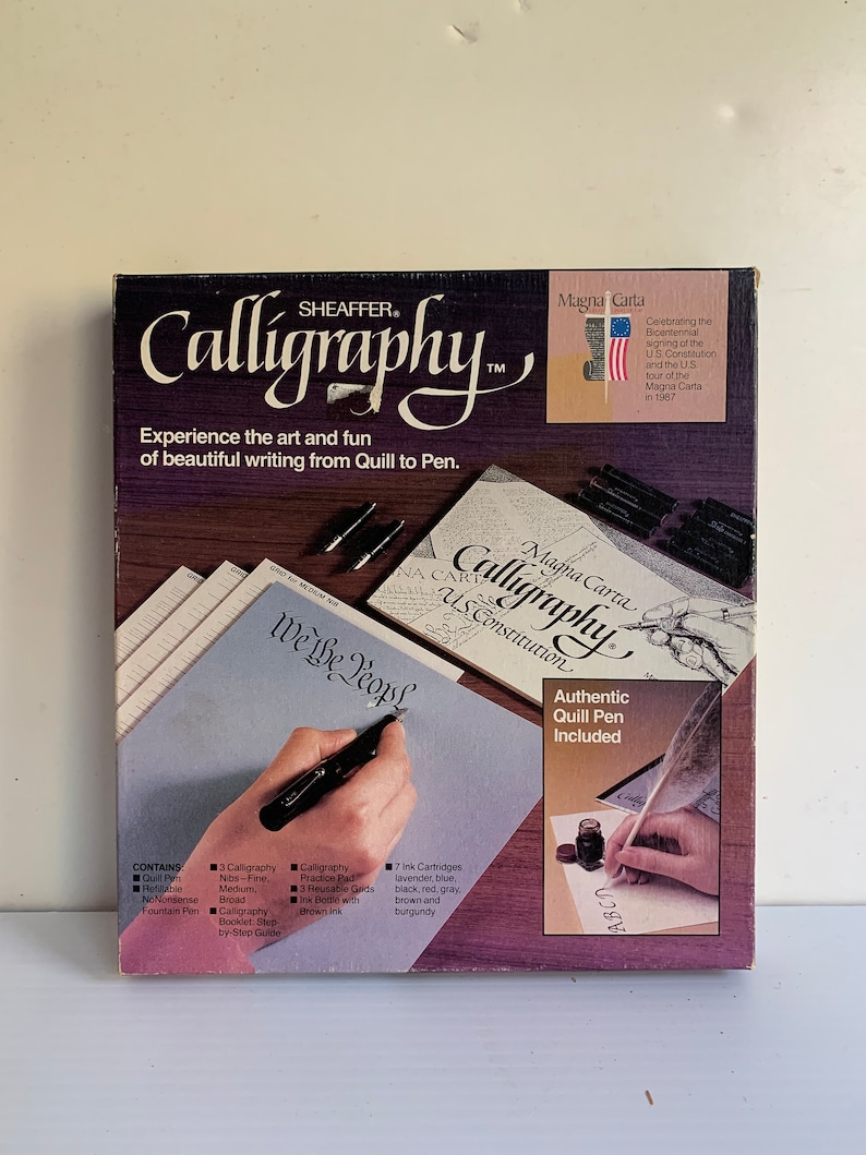 Vintage Calligraphy Set Circa 1980's Incomplete/used - Etsy