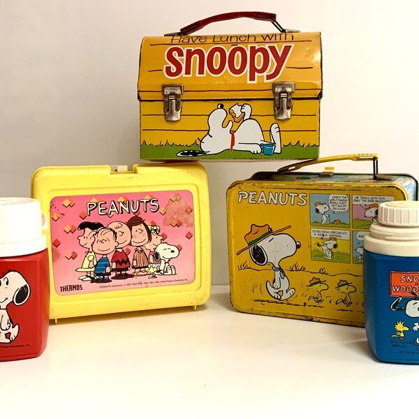 Peanuts Lunch Box - Etsy