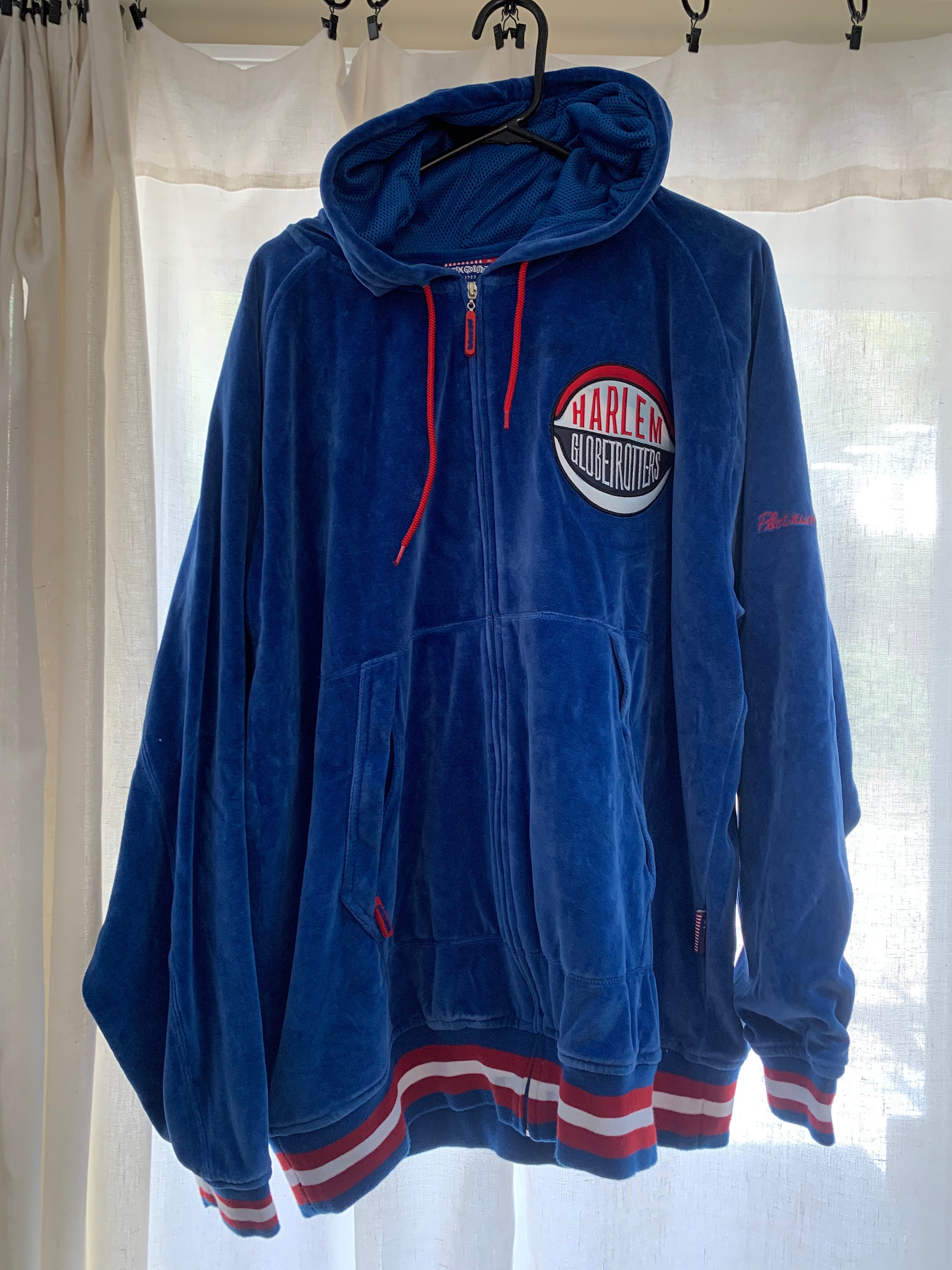 Vintage Harlem Globetrotters XL Basketball Hoodie - Warm-up Jacket - Etsy