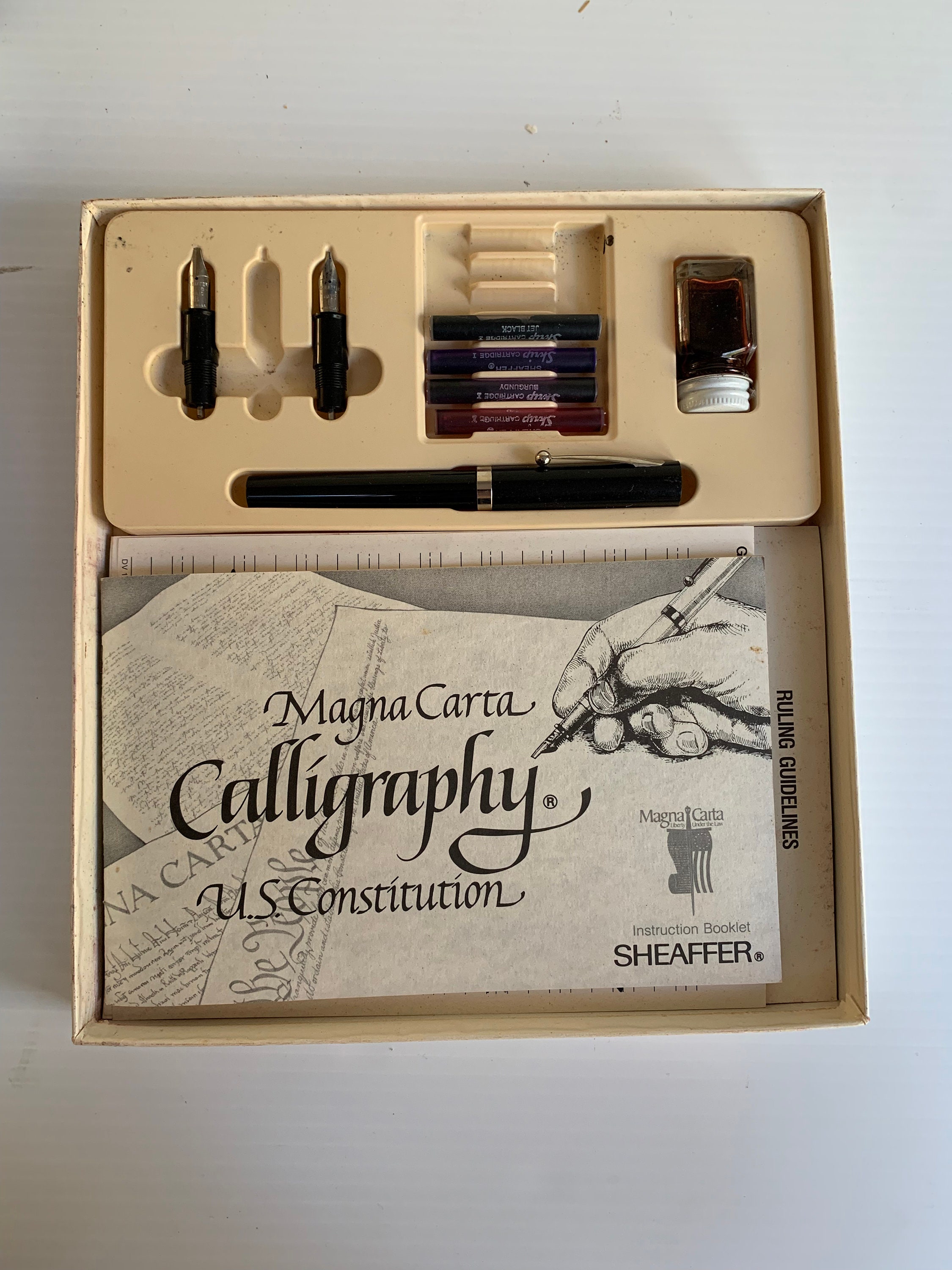 Vintage Calligraphy Set - Circa 1980's - Incomplete/used - Etsy