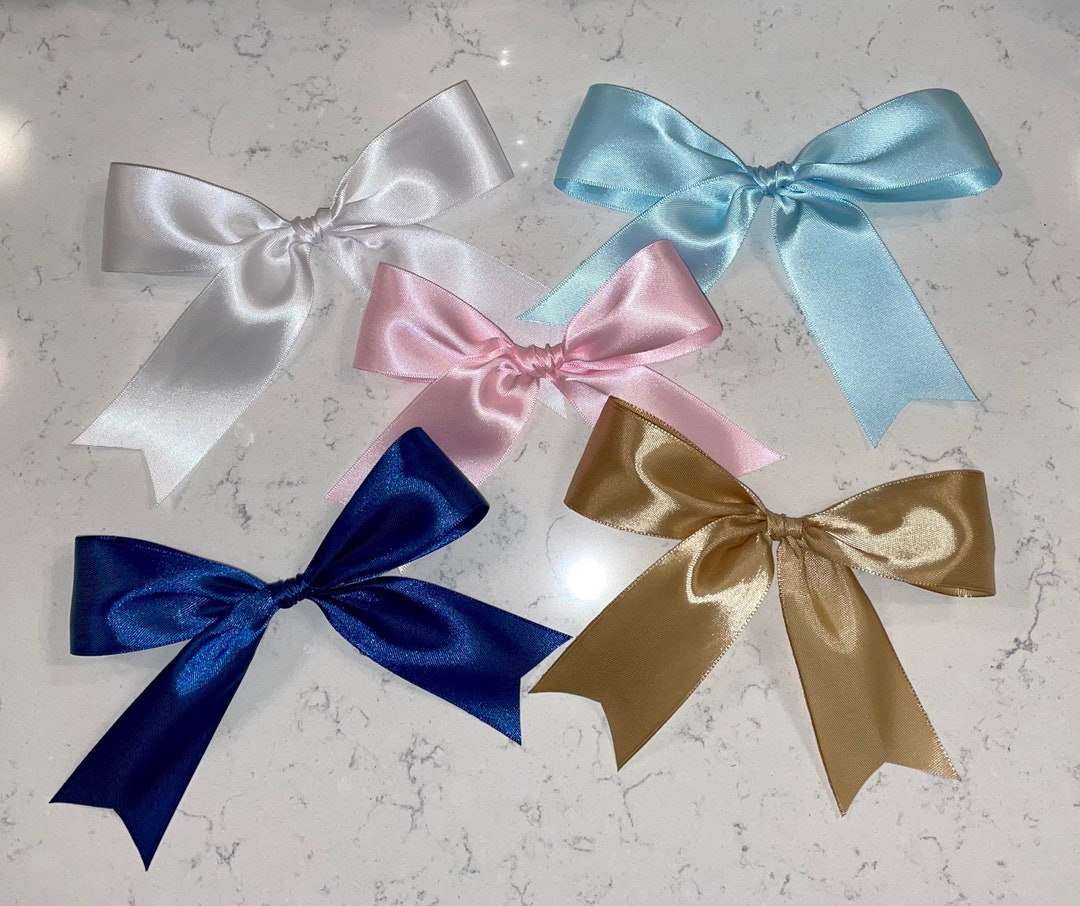 Pre-cut Bows in Almost Any Color for Gifts, Baptisms, Weddings, Showers ...