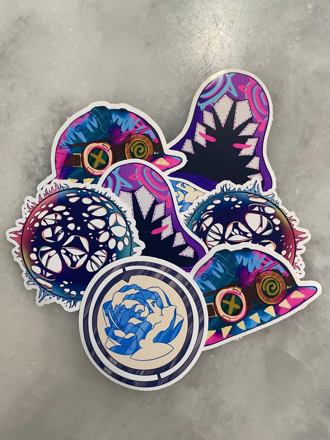 Arcane Inspired Cute Sticker Set #2 | Jinx | League of Legends | Glossy ...