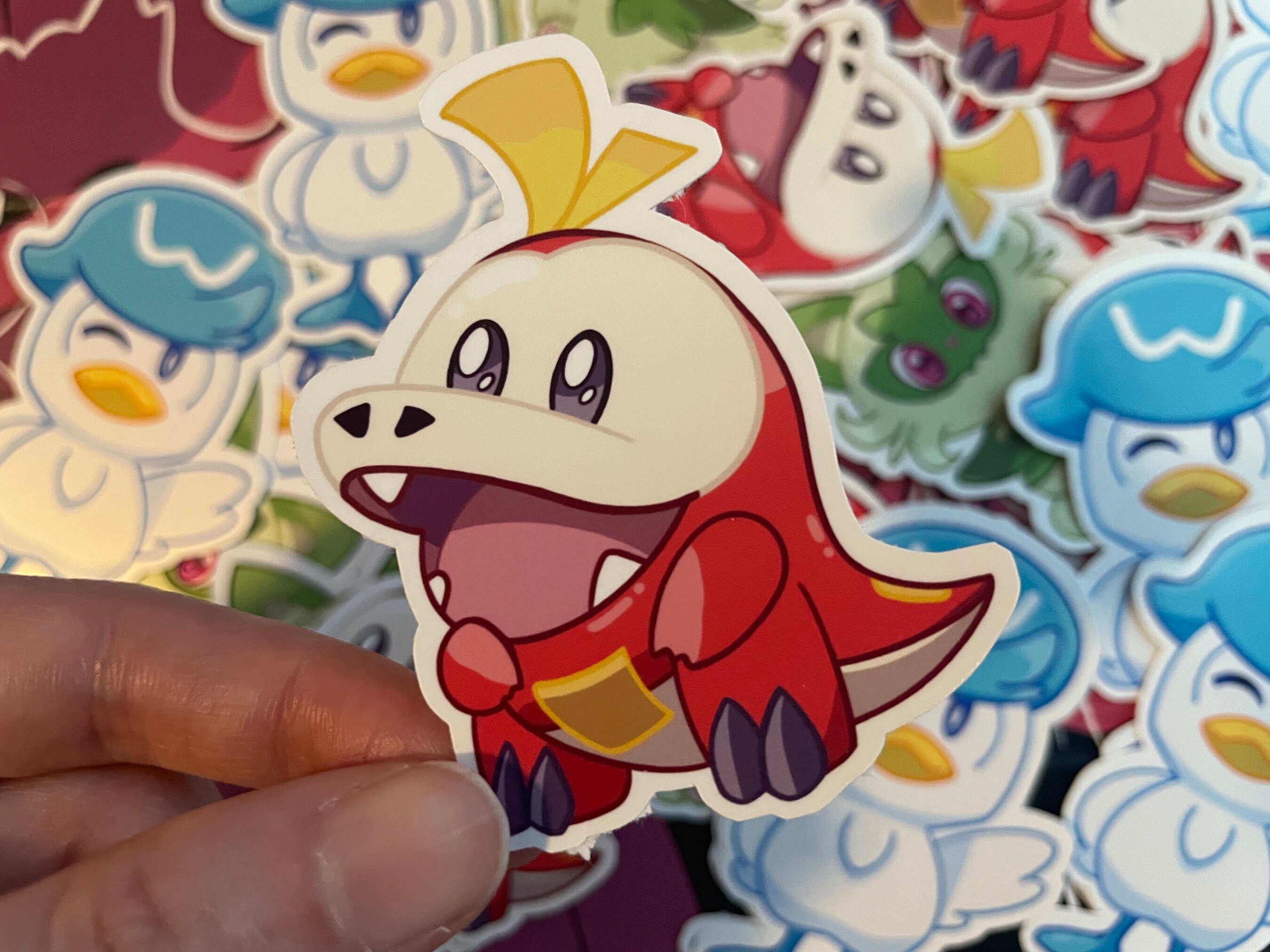 Gen 9 Pokemon Starter Stickers Pokemon Scarlet & Violet Sprigatito, Fuecoco, Quaxly - Etsy