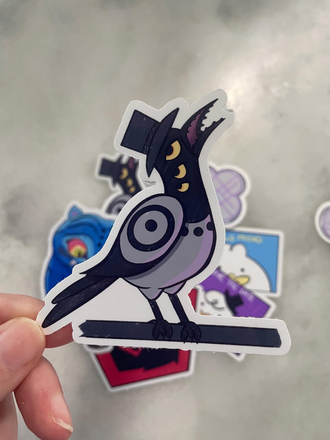 Derpy Blue Tiger | Demon Bird | Kpdh Inspired Glossy Vinyl Stickers ...
