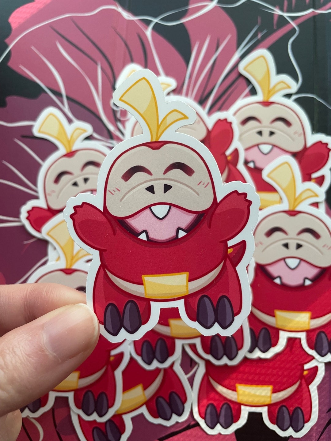 Fuecoco Glossy Vinyl Sticker | Scarlet & Violet | Cute - Etsy