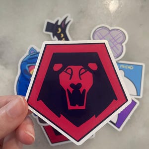 Derpy Blue Tiger | Demon Bird | Kpdh Inspired Glossy Vinyl Stickers ...