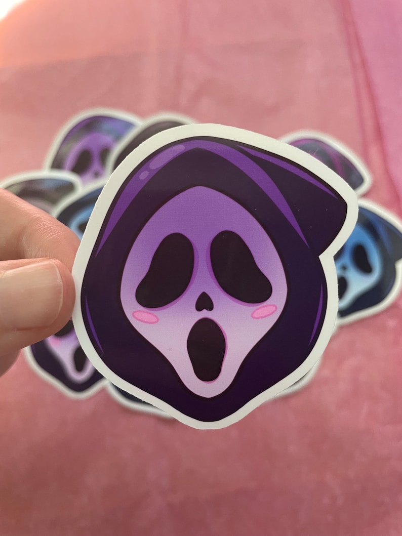 Ghostface Stickers Scream Horror Cute - Etsy