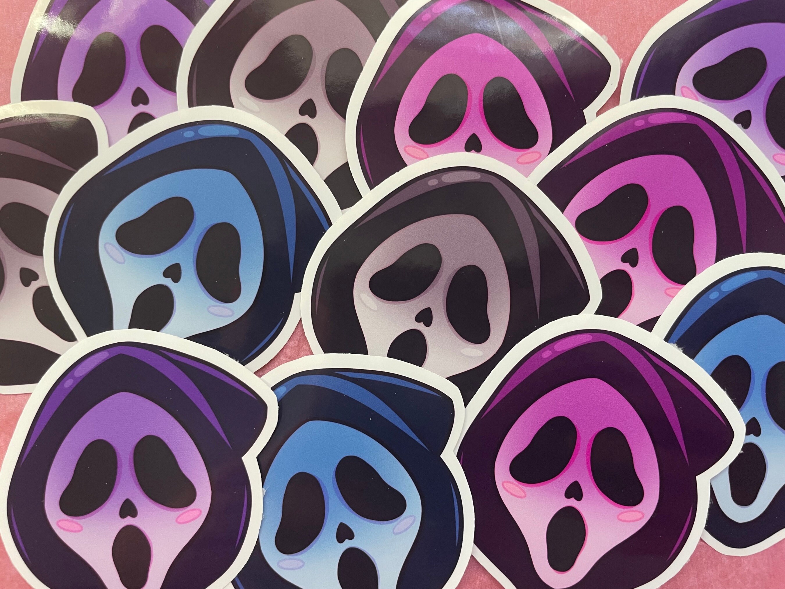 Ghostface Stickers Scream Horror Cute - Etsy